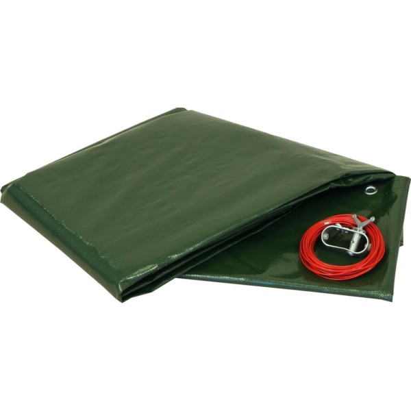 Poolabdeckung Rundbecken PEB 90 g/m² | Winterabdeckplane rund | Super